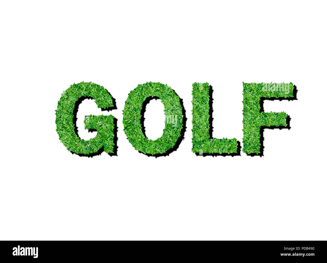 The word Golf. Symbol for ecology Stock Photo - Alamy