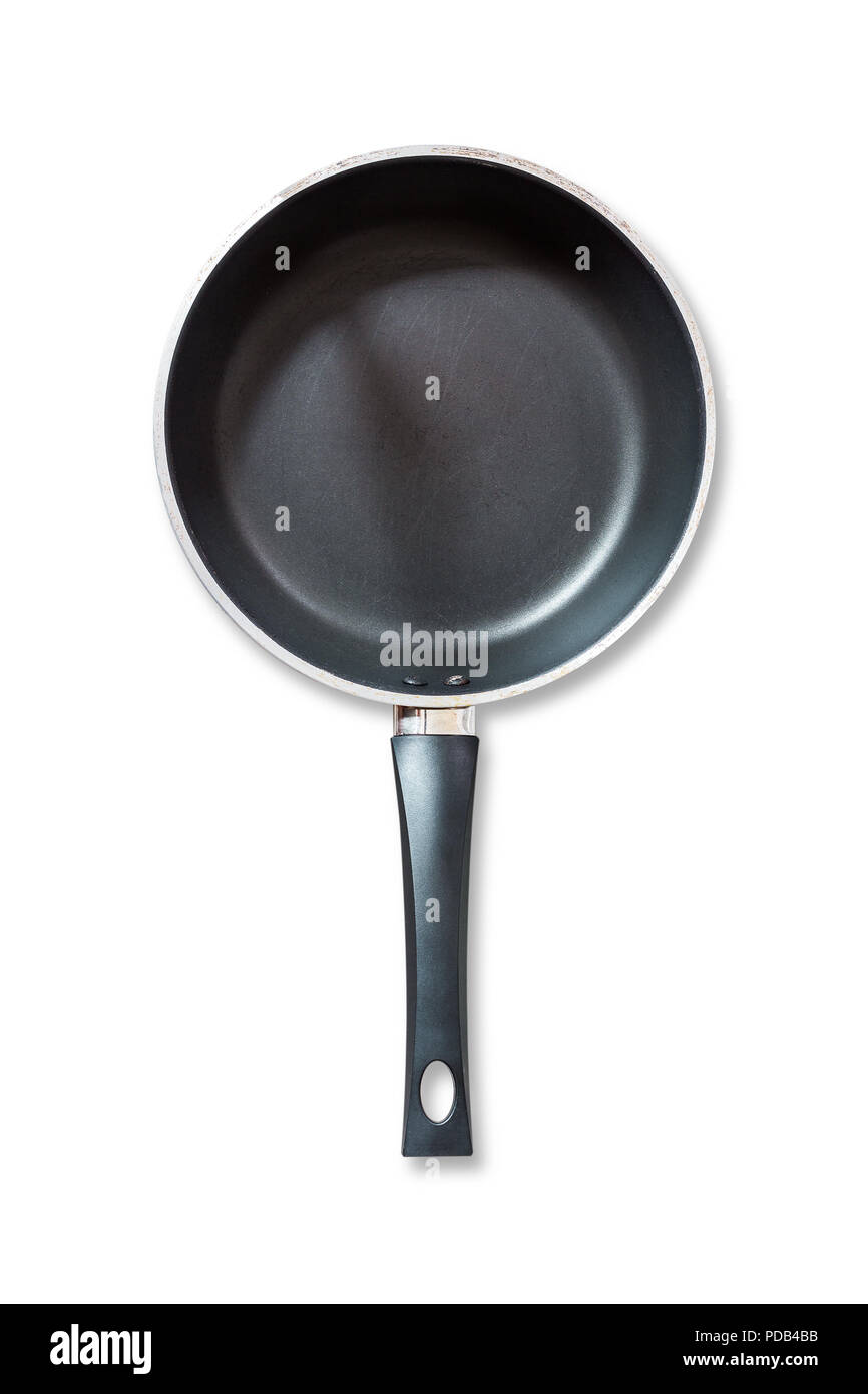 Frying pan isolated on white background Stock Photo - Alamy