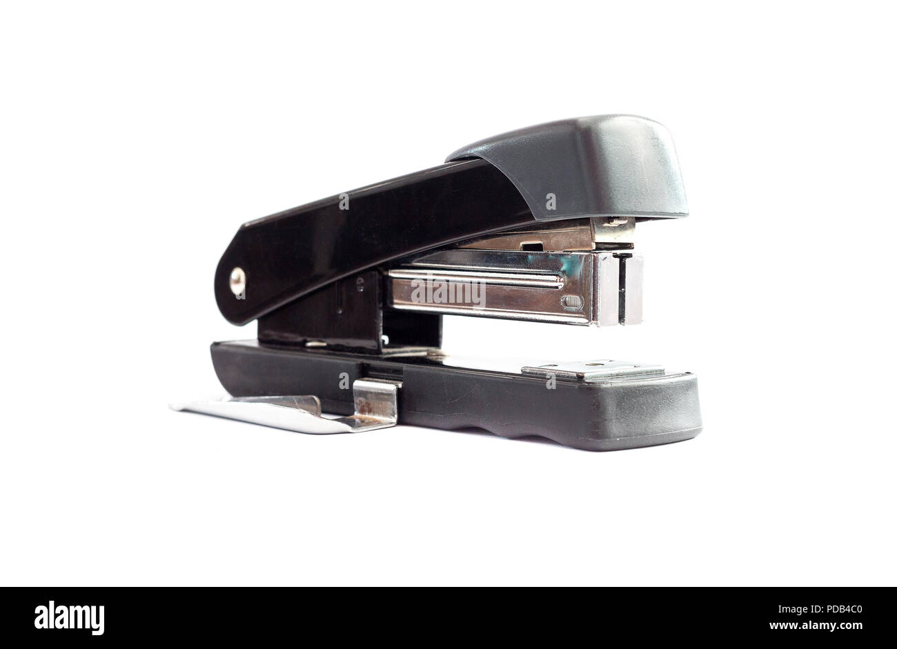 Black professional stapler isolated on white background Stock Photo - Alamy