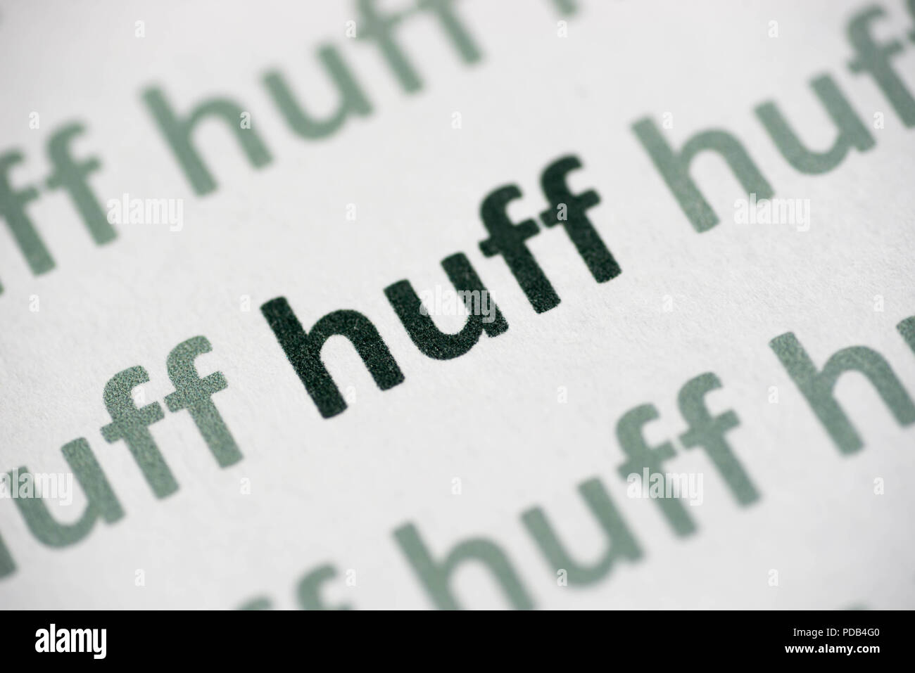 Huff hi-res stock photography and images - Alamy