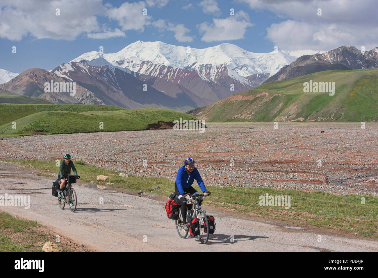 Cycling the pamir highway hi-res stock photography and images - Alamy