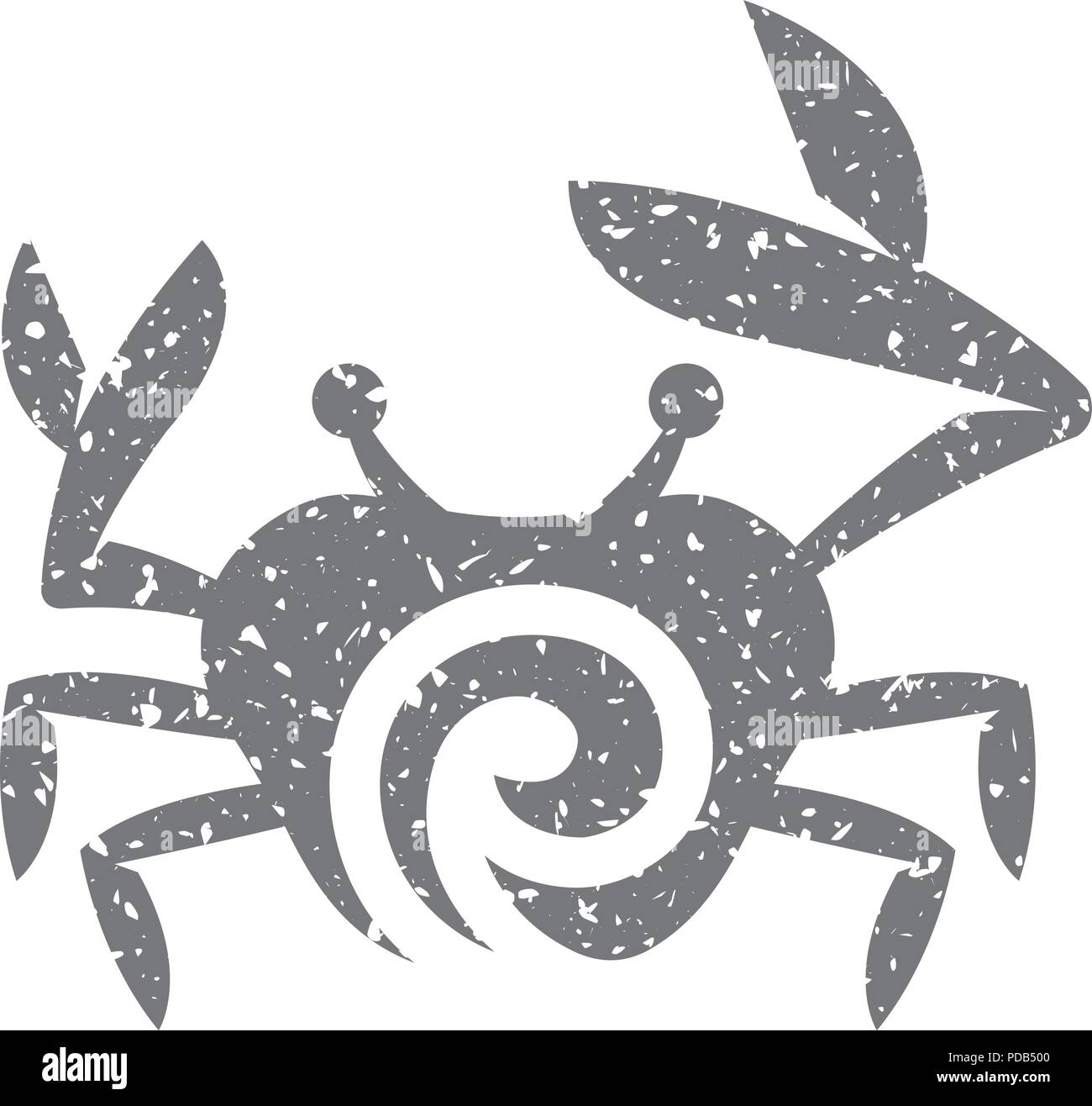 Grunge icon - Crab Stock Vector Image & Art - Alamy