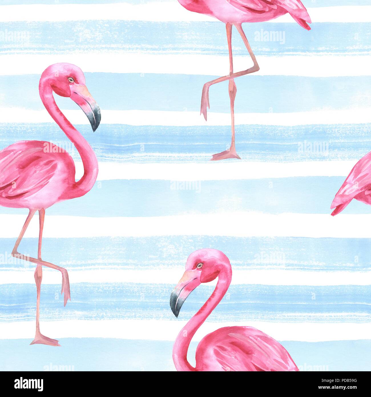 Pink tropical seamless pattern hi-res stock photography and images - Alamy