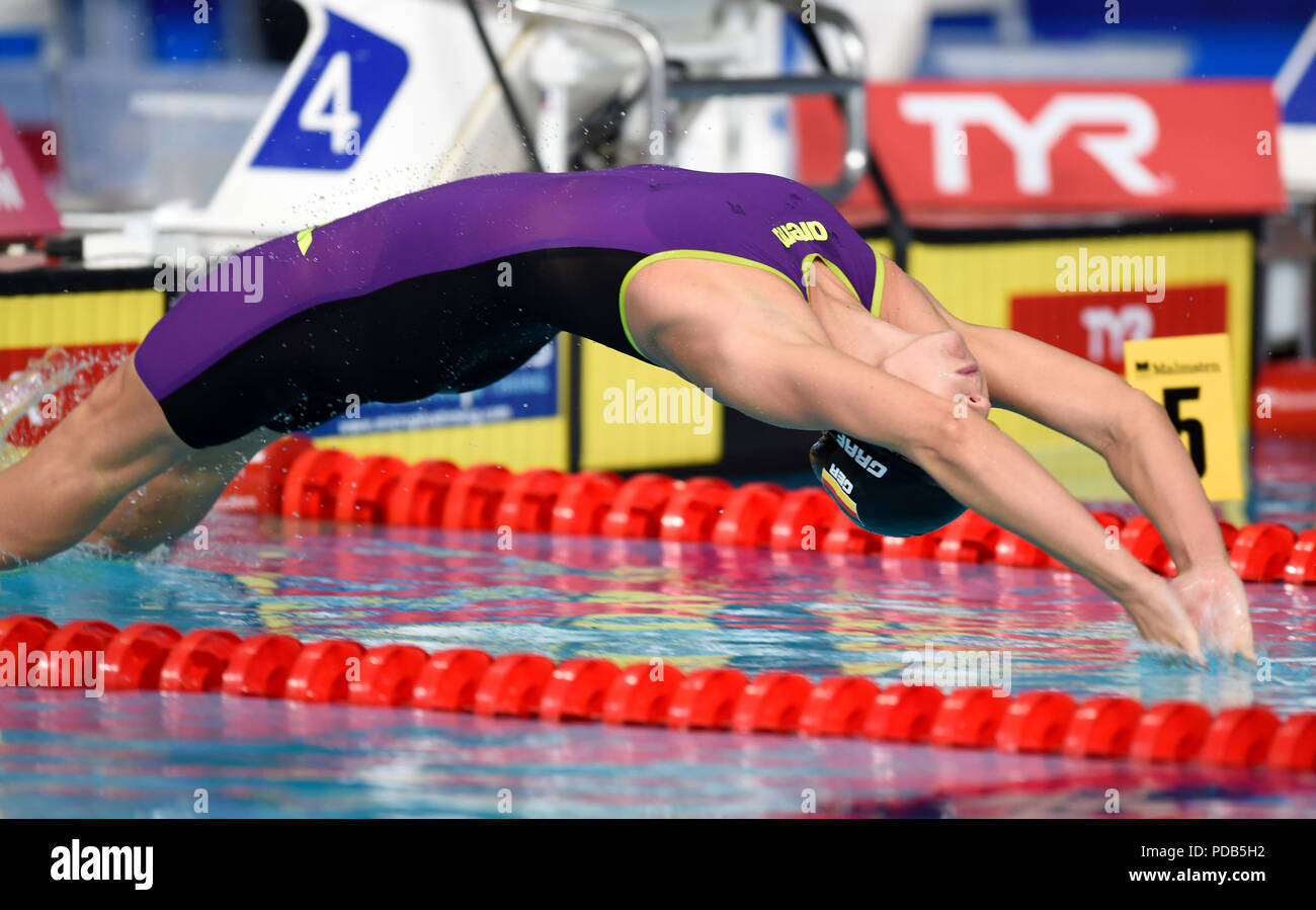 Germany's Lisa Graf in the Women's 200m Backstroke heat three during ...