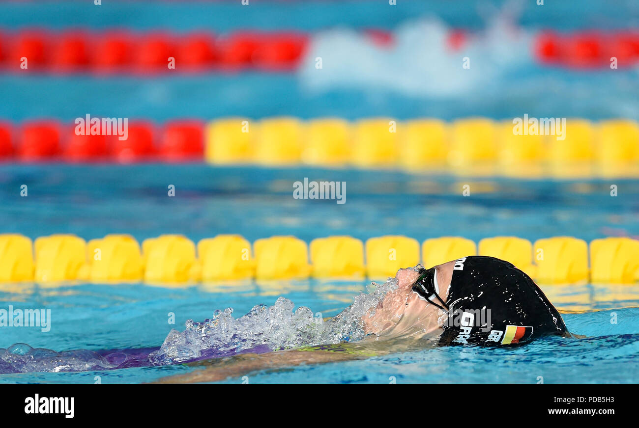 Germany's Lisa Graf in the Women's 200m Backstroke heat three during ...