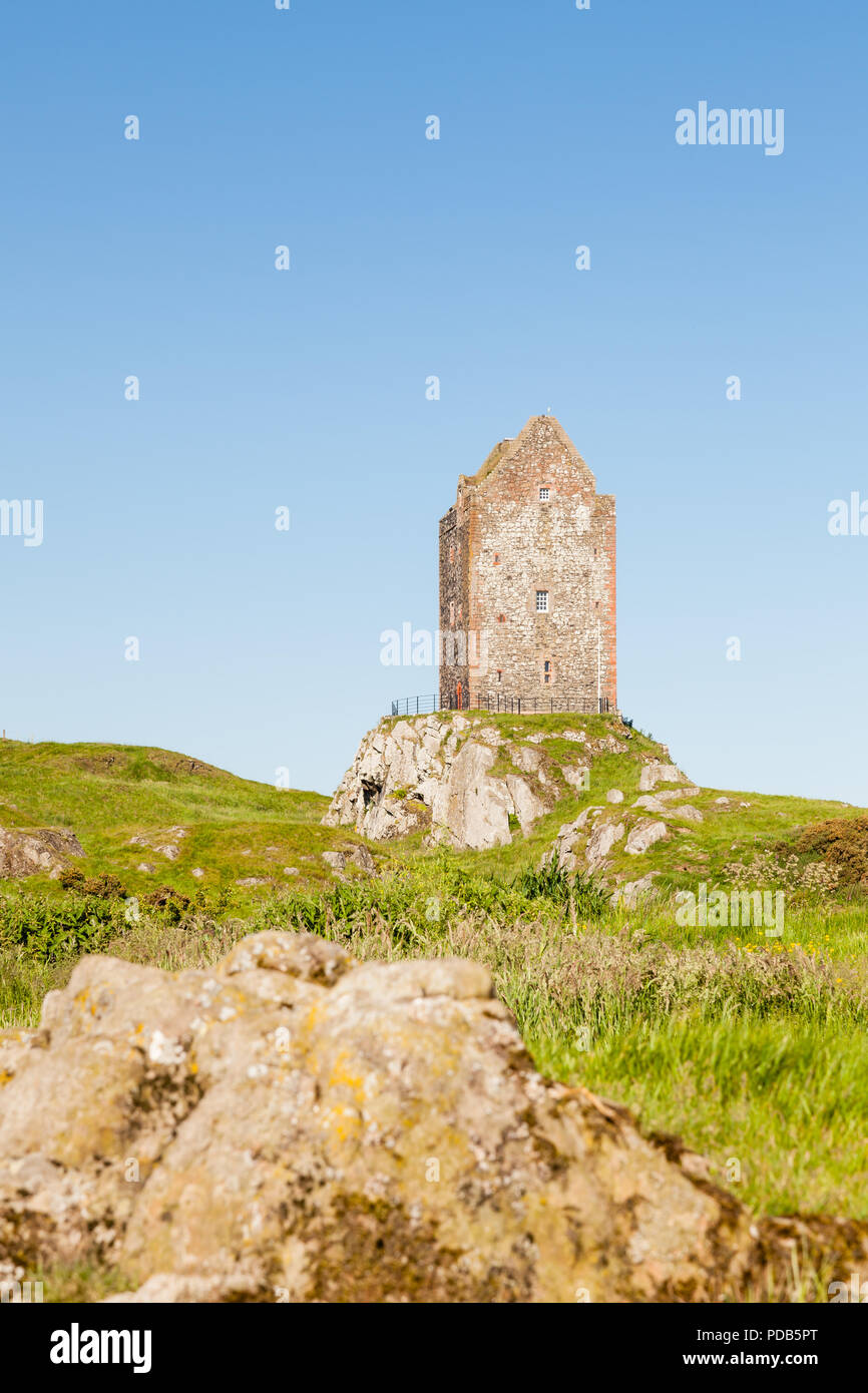 Smailholm Tower. The tower in the Scottish Borders was built in the ...