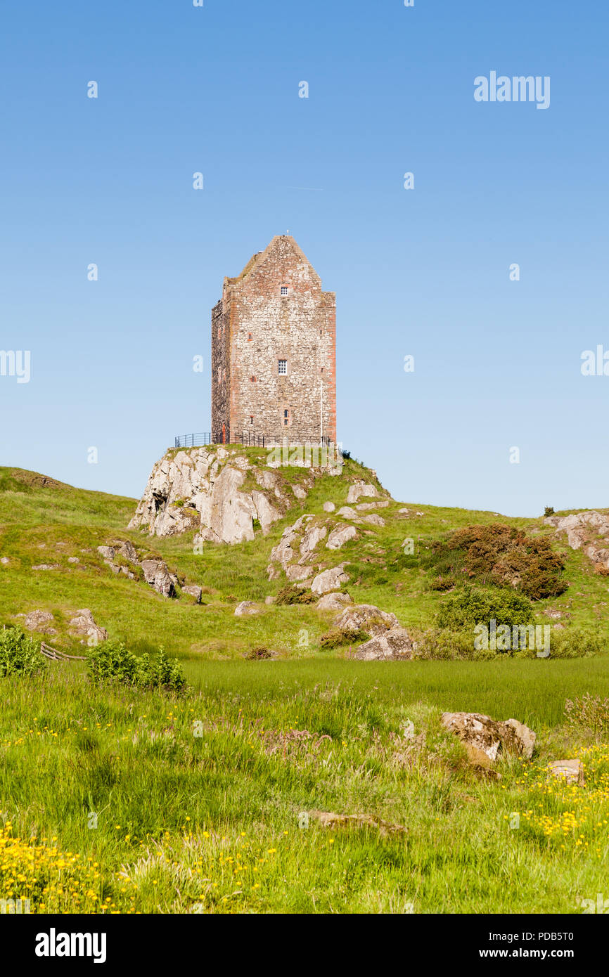 Smailholm Tower. The tower in the Scottish Borders was built in the ...