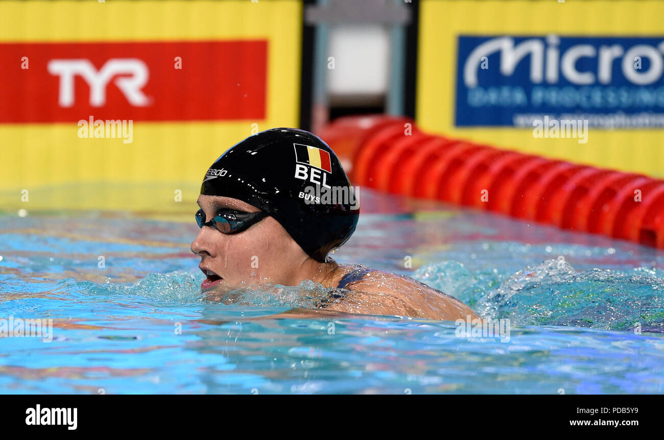 Belgium's Kimberly Buys in the Women's 50m Butterfly during day seven ...