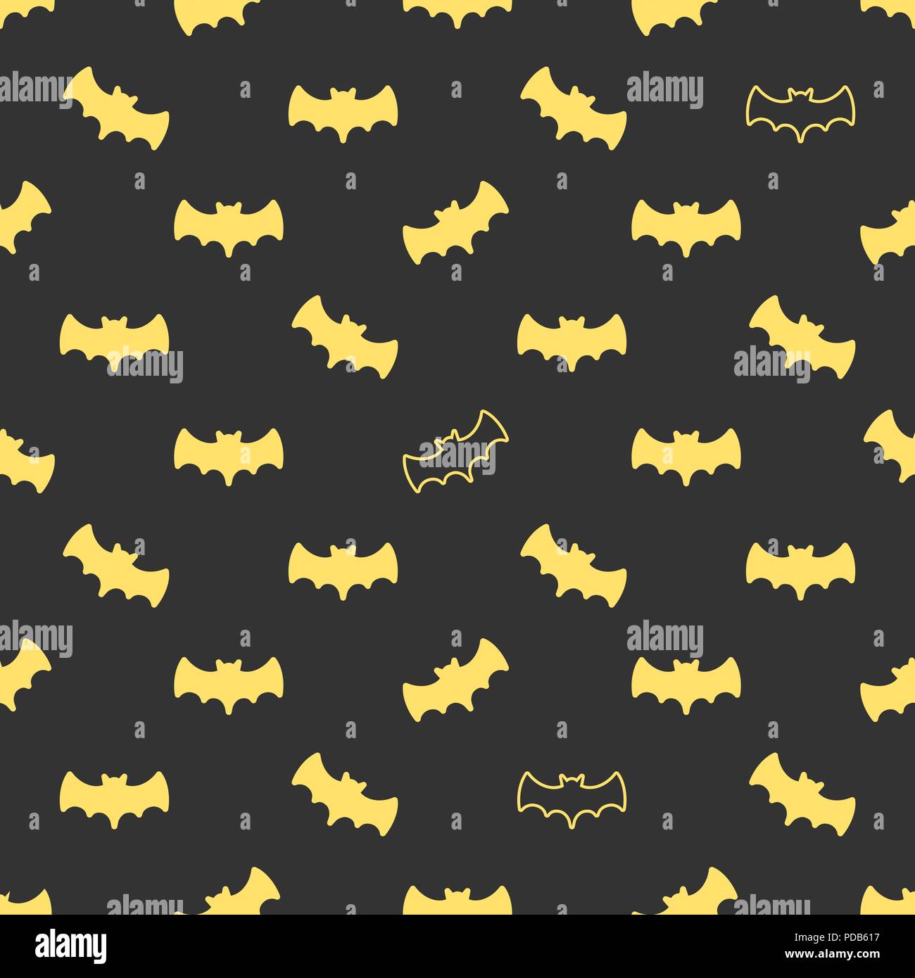 Seamless pattern with bats. Tileable illustration for wrap, cloth ...