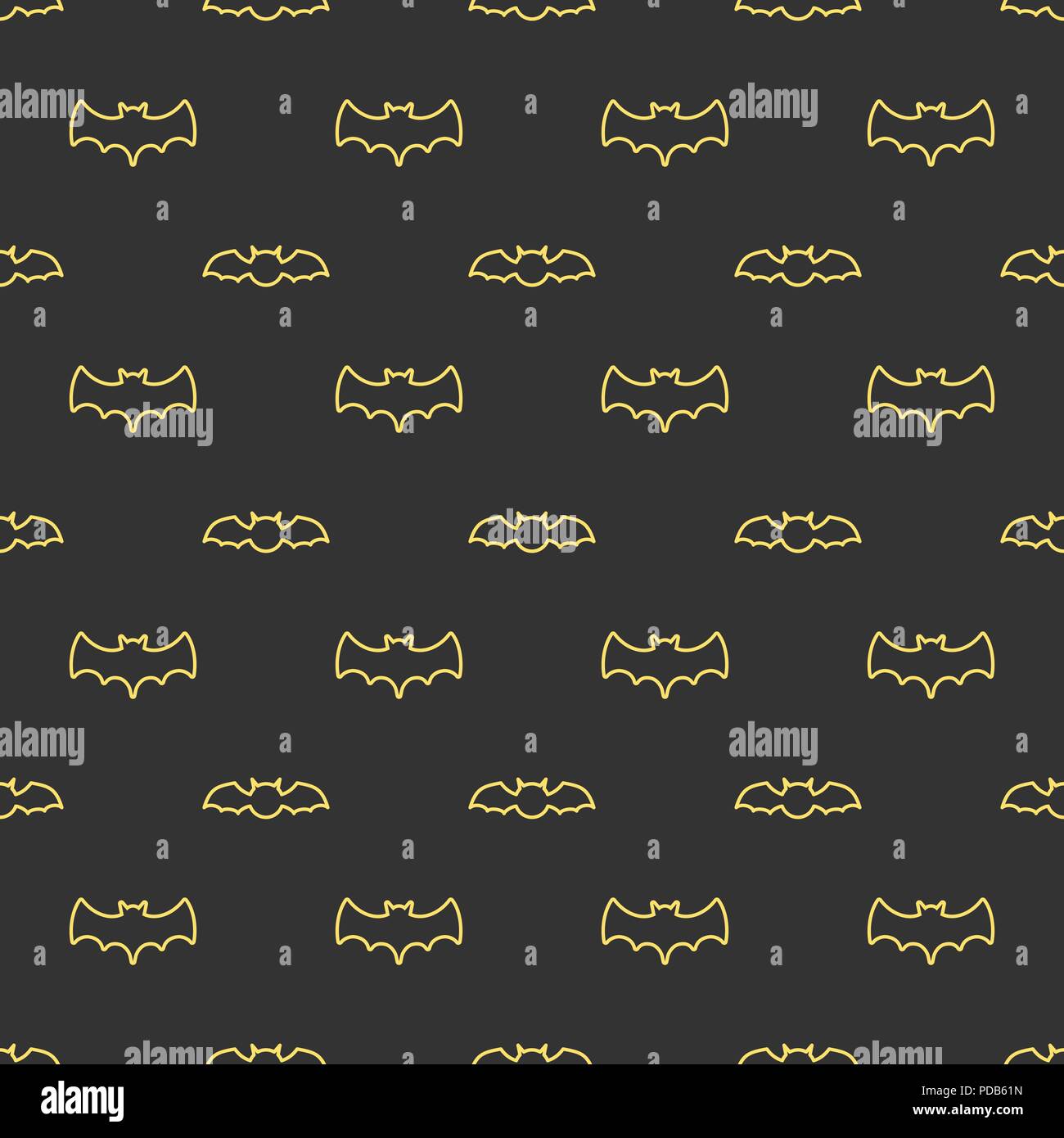 Seamless pattern with bats. Tileable illustration for wrap, cloth ...