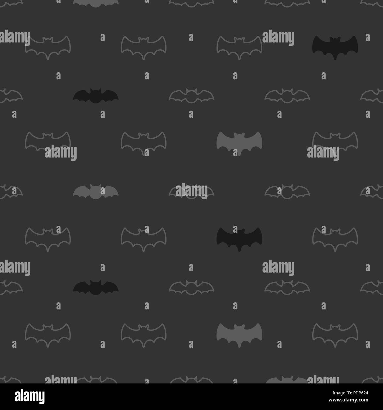 Seamless pattern with bats. Tileable illustration for wrap, cloth ...