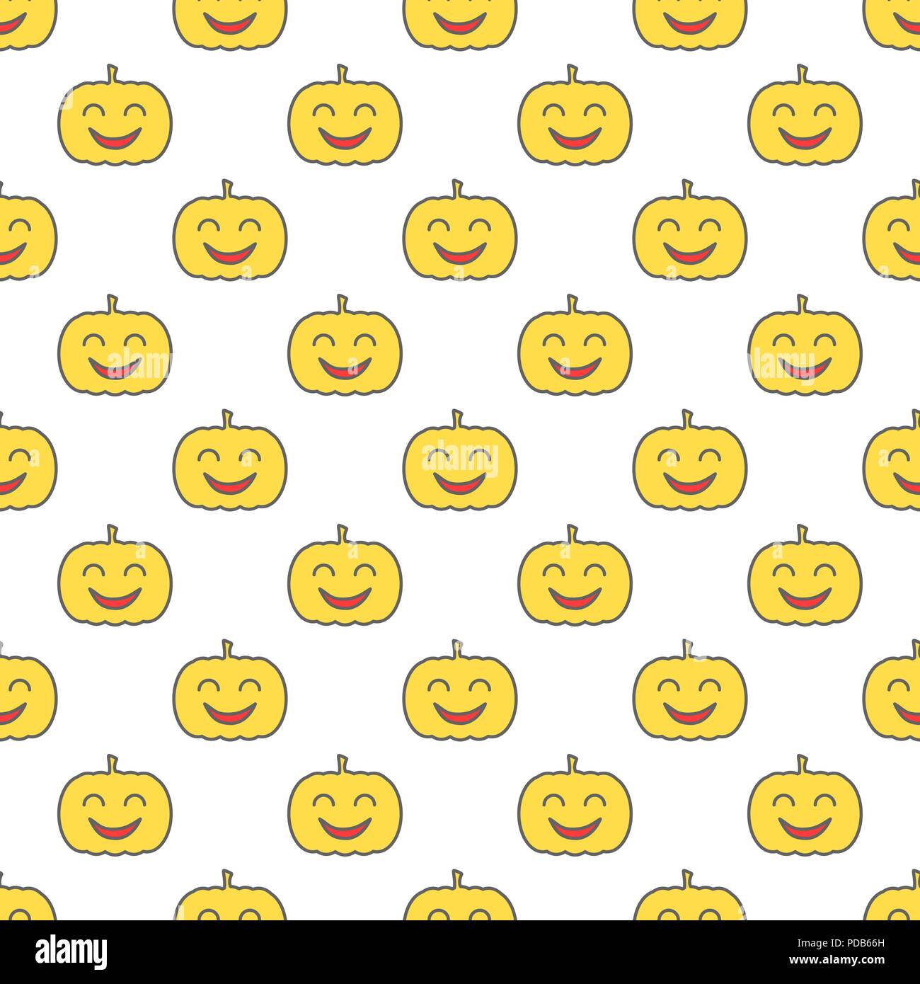 Jack o lantern elements seamless background. Halloween tileable pattern ...