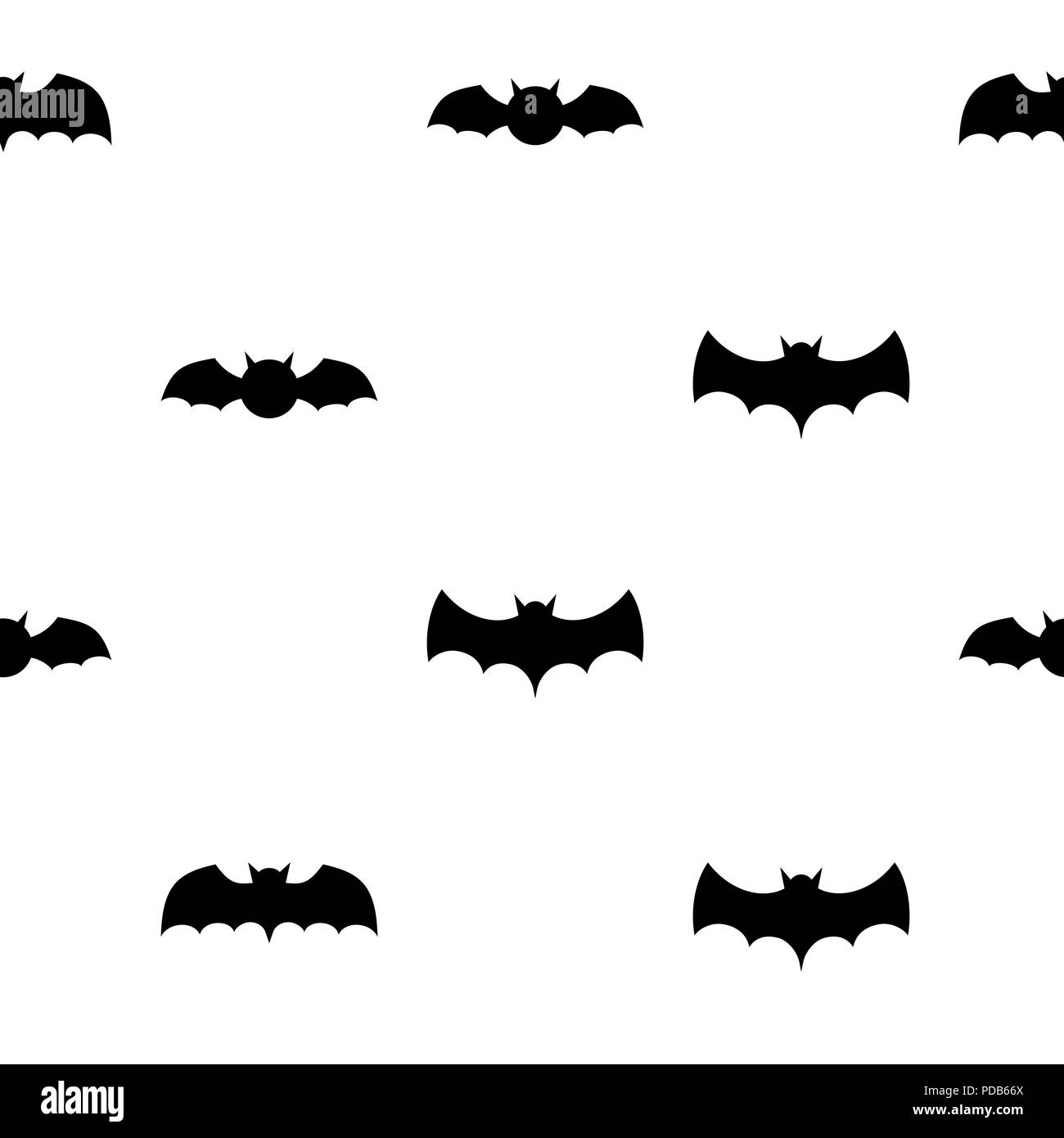 Seamless pattern with bats. Tileable illustration for wrap, cloth ...
