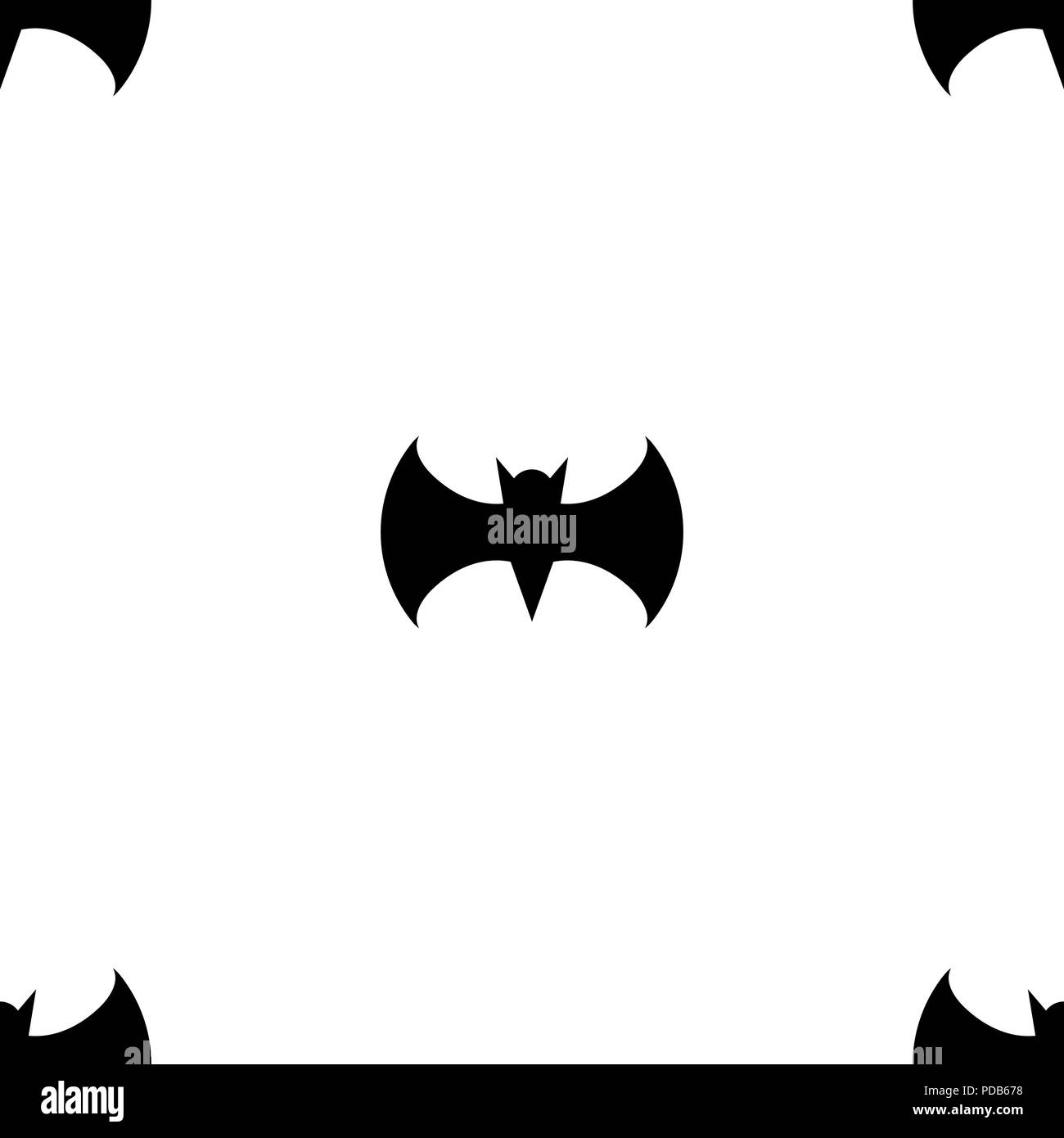 Seamless pattern with bats. Tileable illustration for wrap, cloth ...