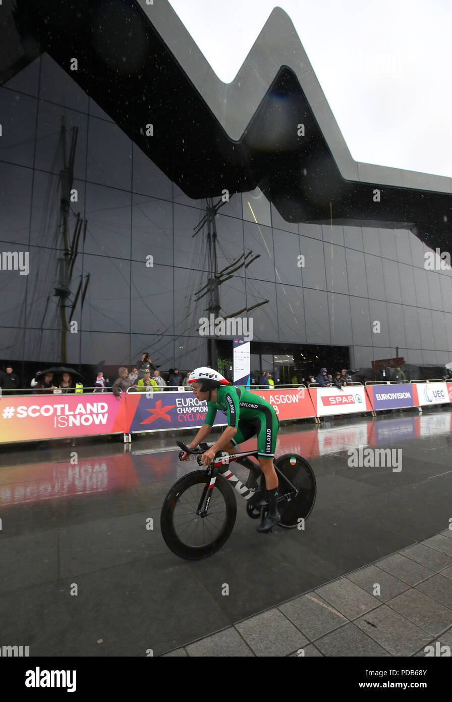 Ireland's Kelly Murphy competes in the Women's Time Trial during day ...