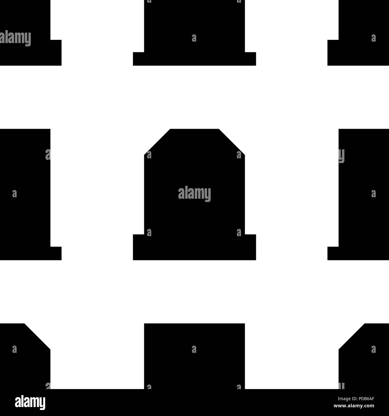 Gravestone Halloween seamless pattern illustration for design Stock ...
