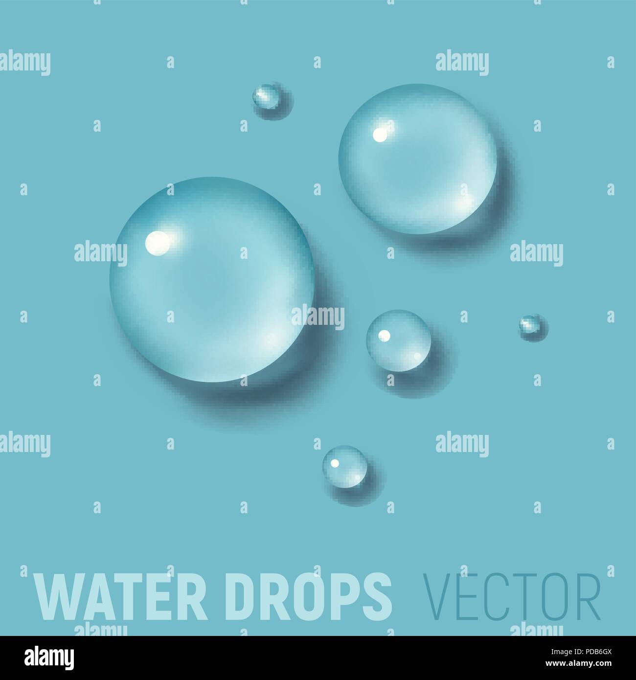 Drops of water vector illustration Stock Vector Image & Art - Alamy