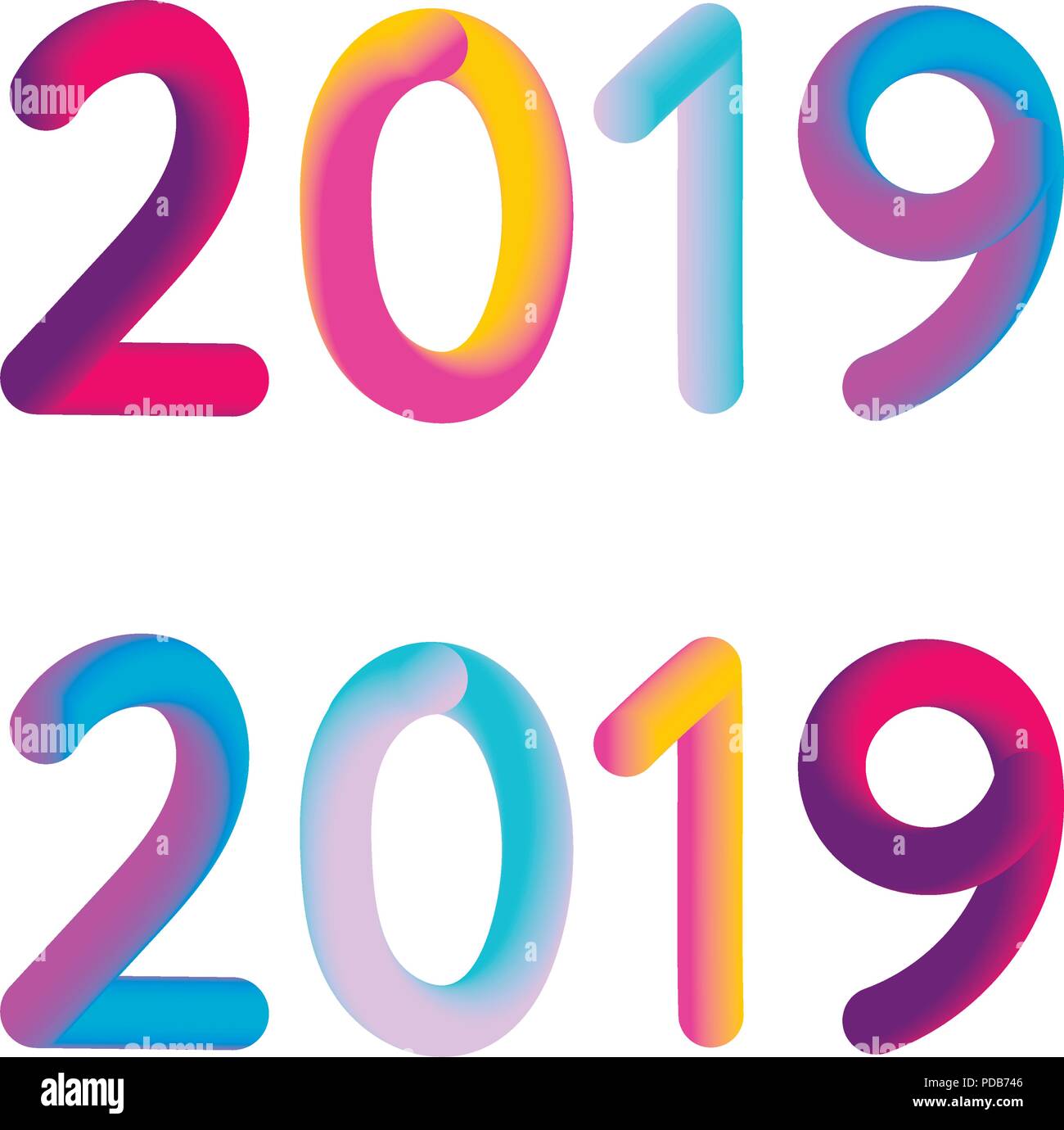 2018 2019 banner Stock Vector Images - Alamy