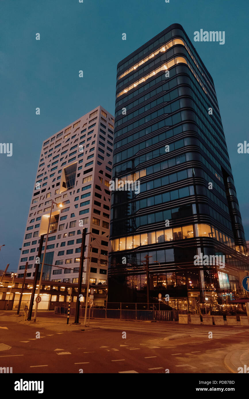 Office buildings after closing ours Stock Photo - Alamy