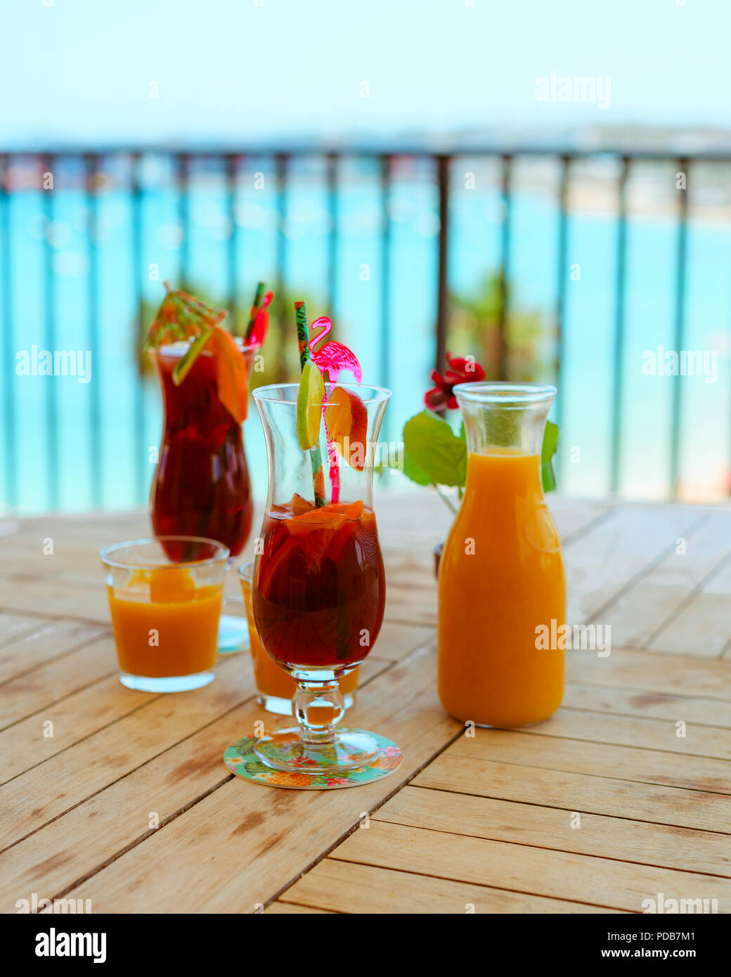 Summer Drinks in Malta Stock Photo - Alamy
