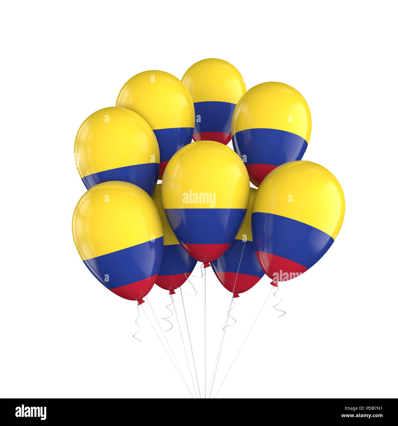 Colombia flag ribbon on Cut Out Stock Images & Pictures - Alamy