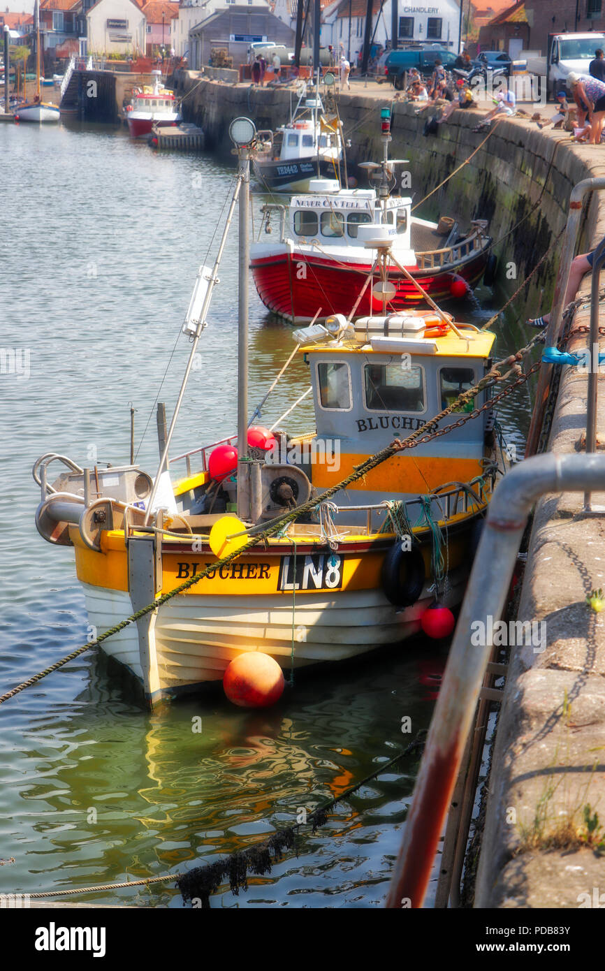 Fishing boat in harbour wells next the sea hi-res stock photography and ...