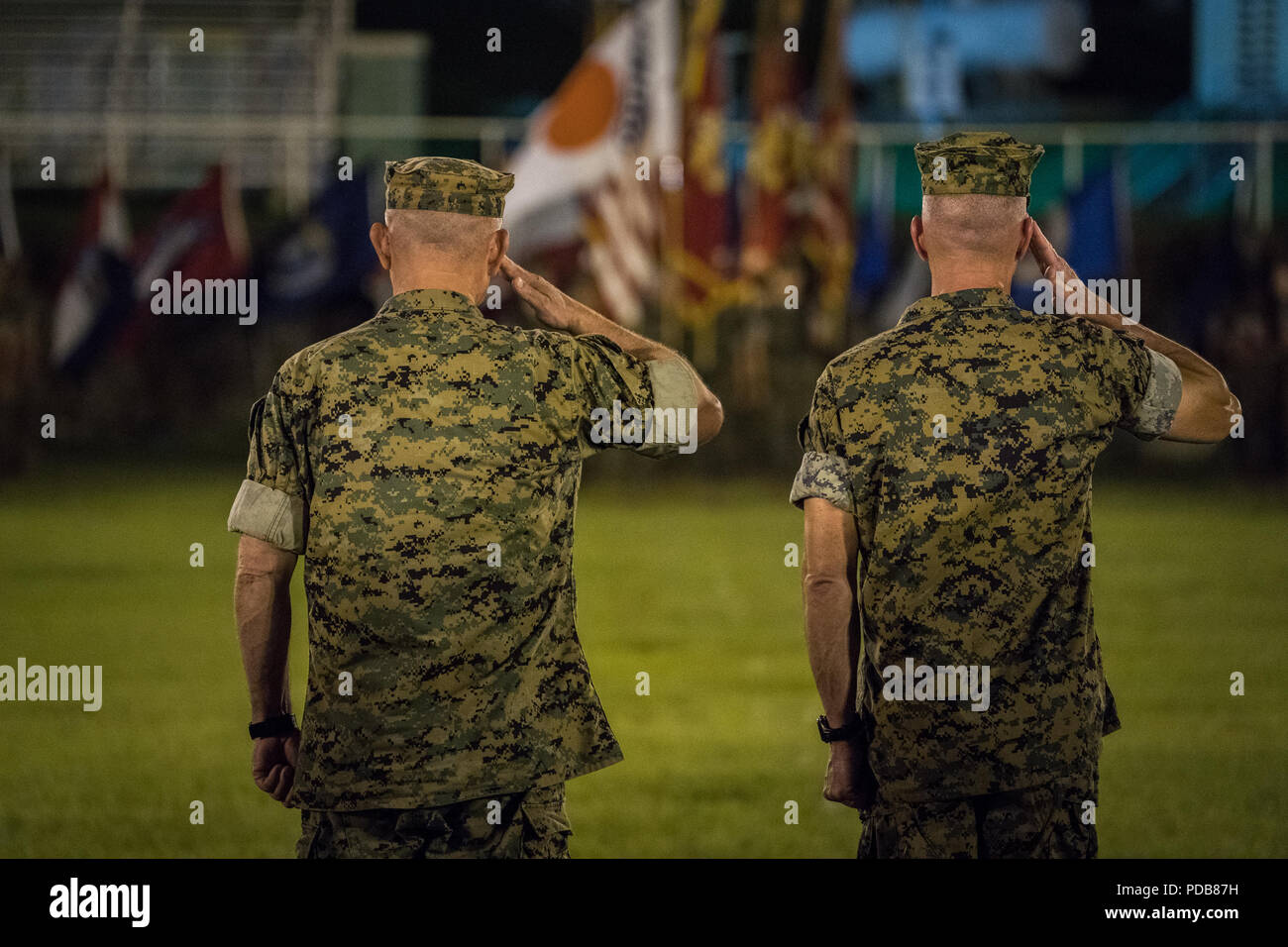 Lt. Gen. Eric M. Smith (right) and Lt. Gen. Lawrence D. Nicholson (left ...