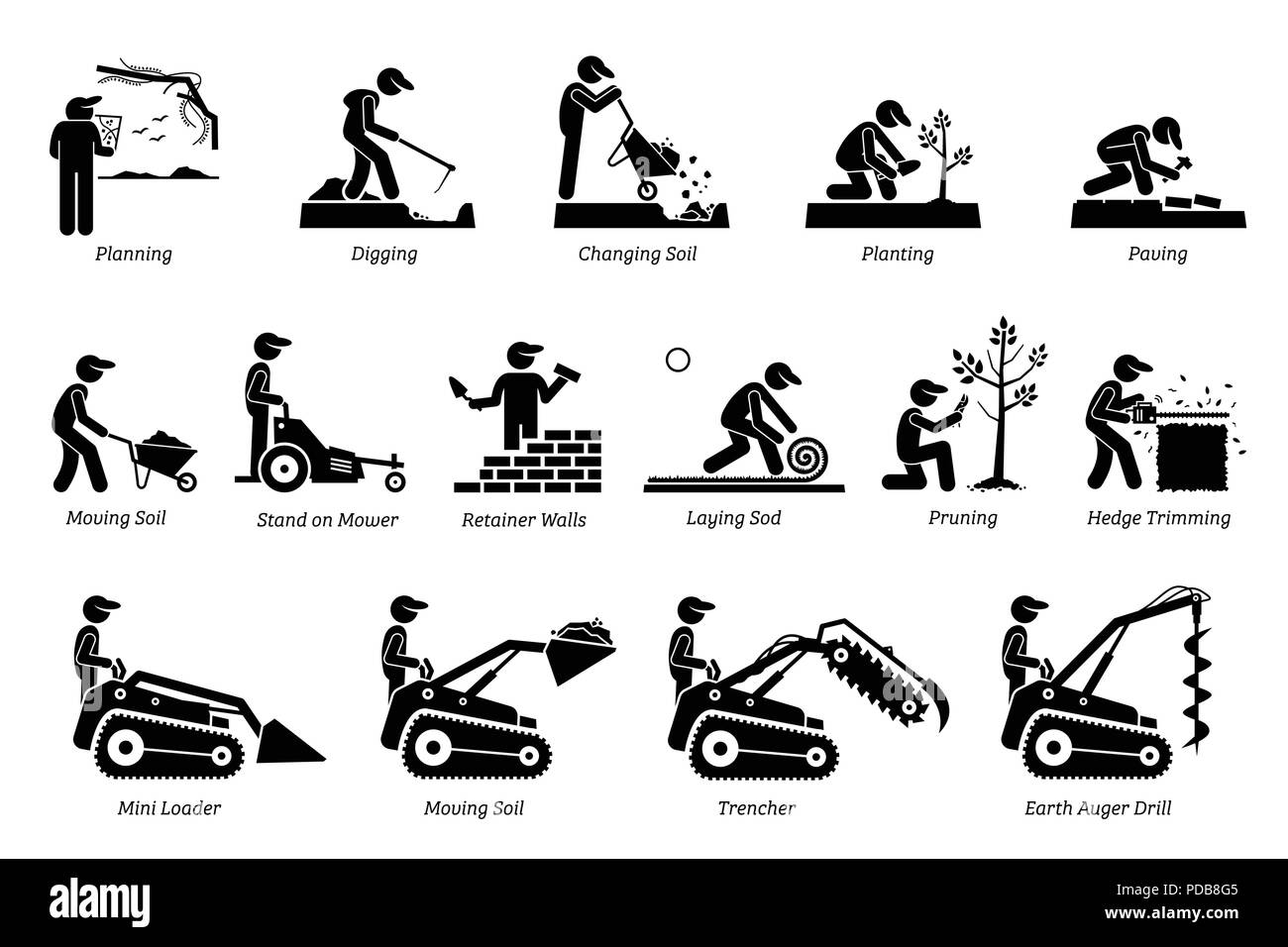 Mini hedge Stock Vector Images - Alamy