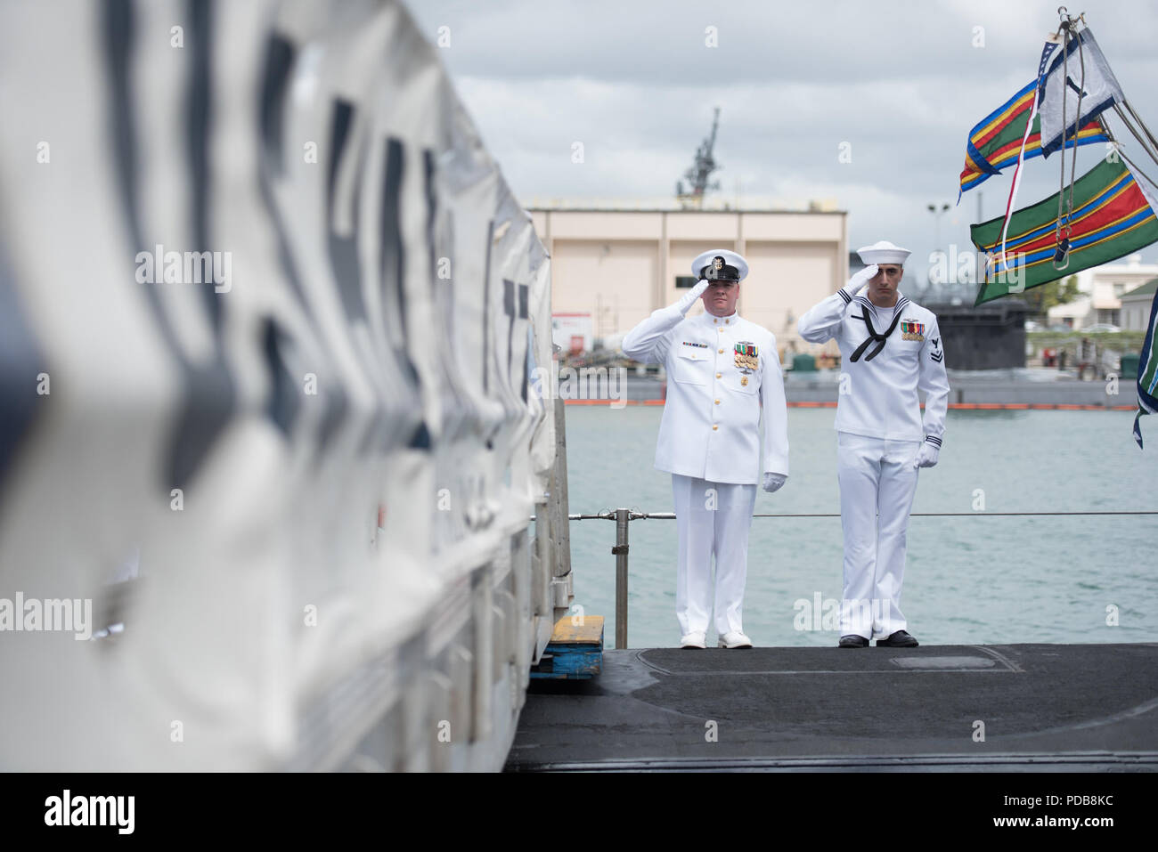 180802-N-KC128-085 PEARL HARBOR (August 2, 2018) - Sailors assigned to ...
