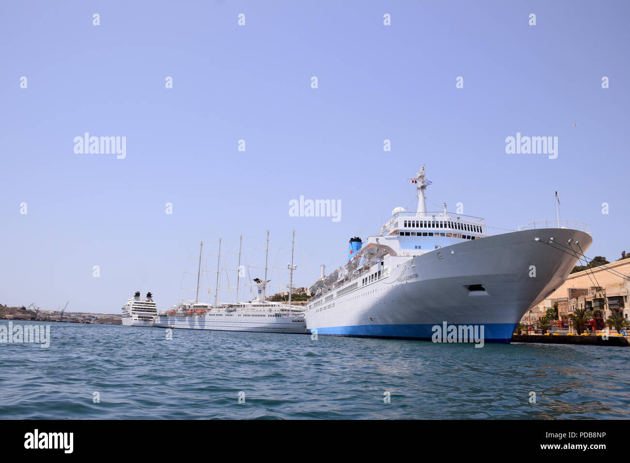 Marella Celebration cruise ship, operated by the holiday company TUI ...