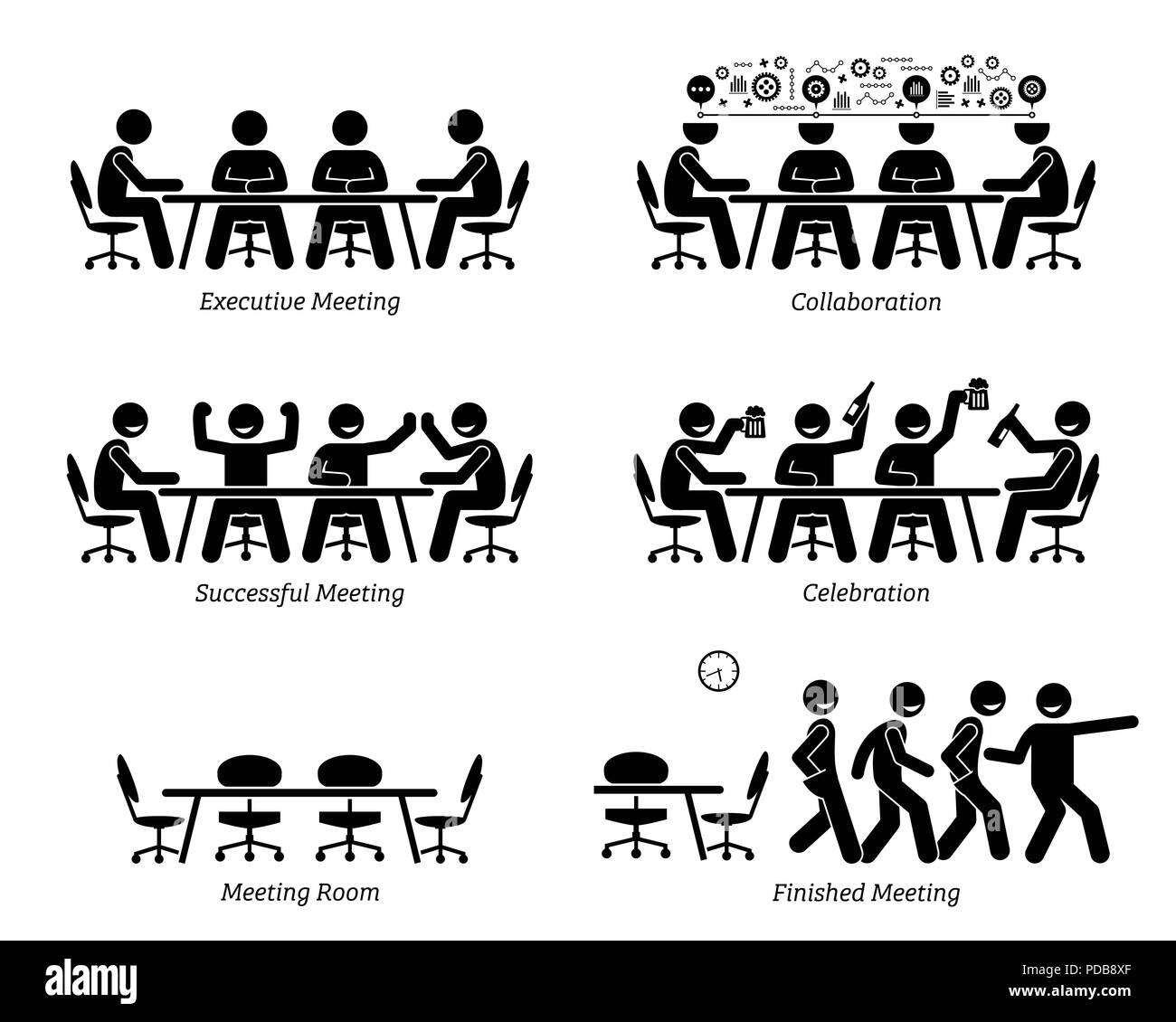 Executives having effective and efficient meeting and discussion. The ... Executives having effective and efficient meeting and discussion. The ...