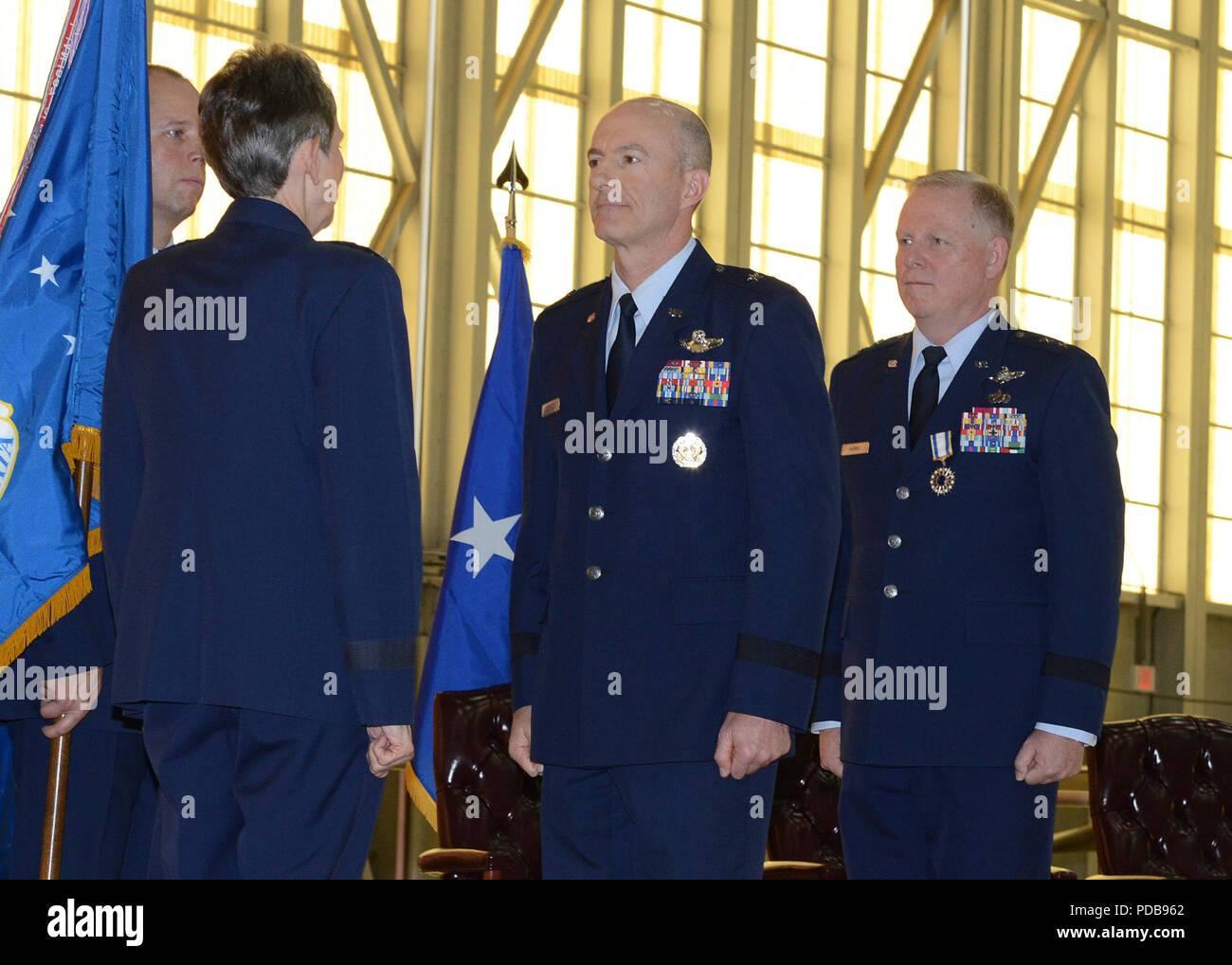 Brig. Gen. Christopher P. Azzano (center), accepts command of the Air ...