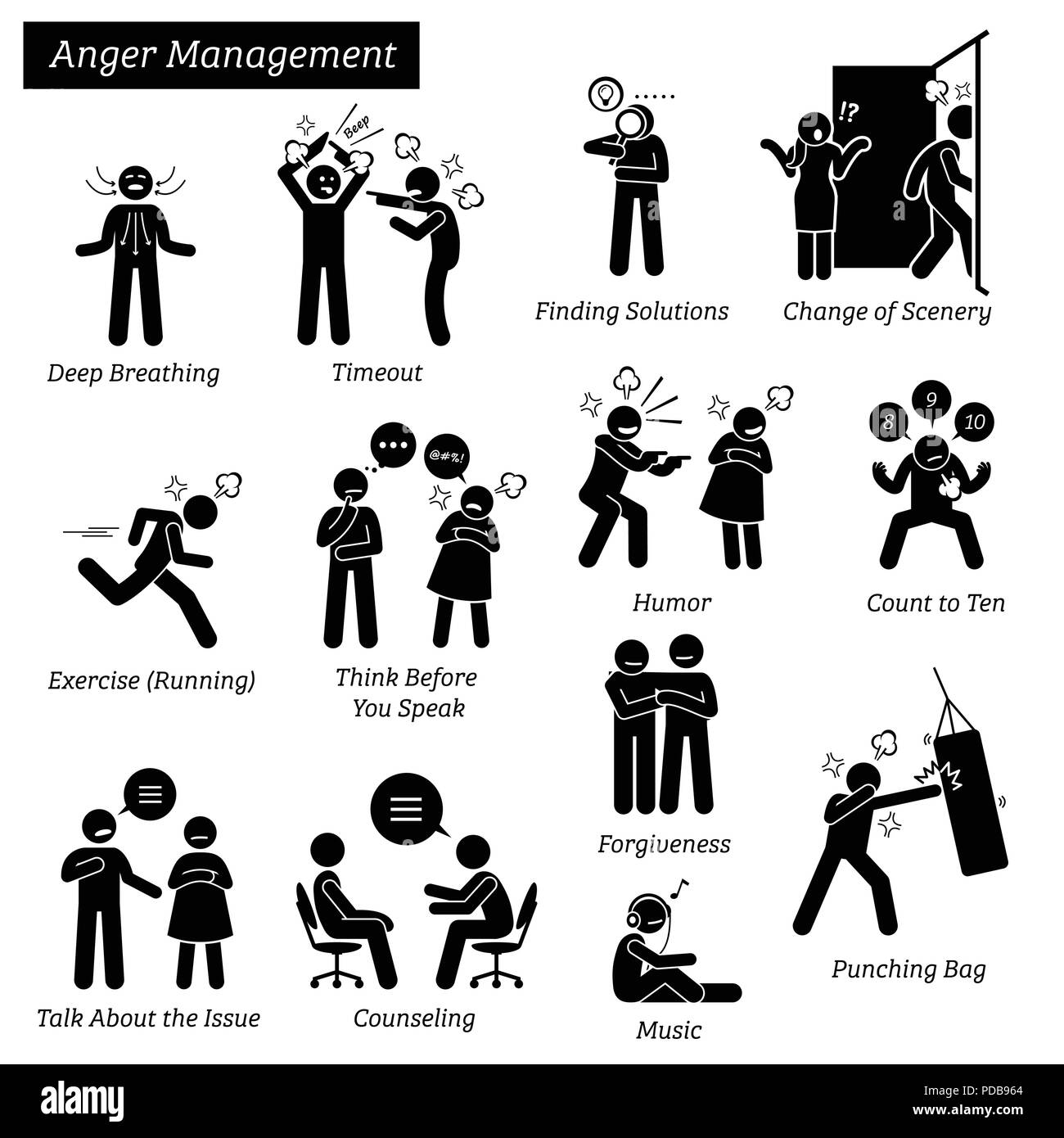 Losing temper Stock Vector Images - Alamy