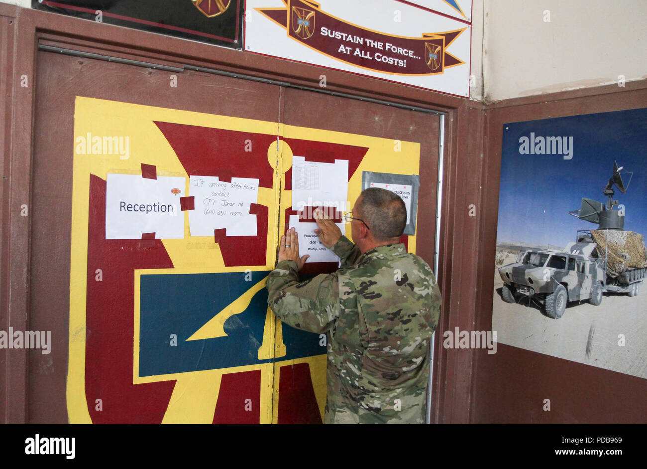 Sgt. 1st Class Warren Wolfe, Postal Platoon noncommissioned officer-in ...