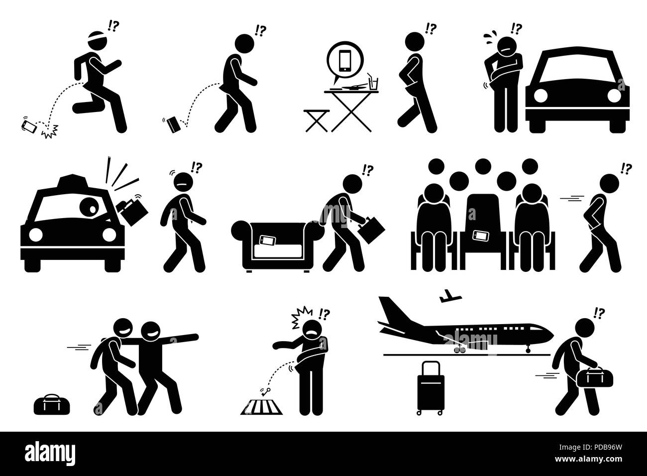 Leaving the cinema Stock Vector Images - Alamy