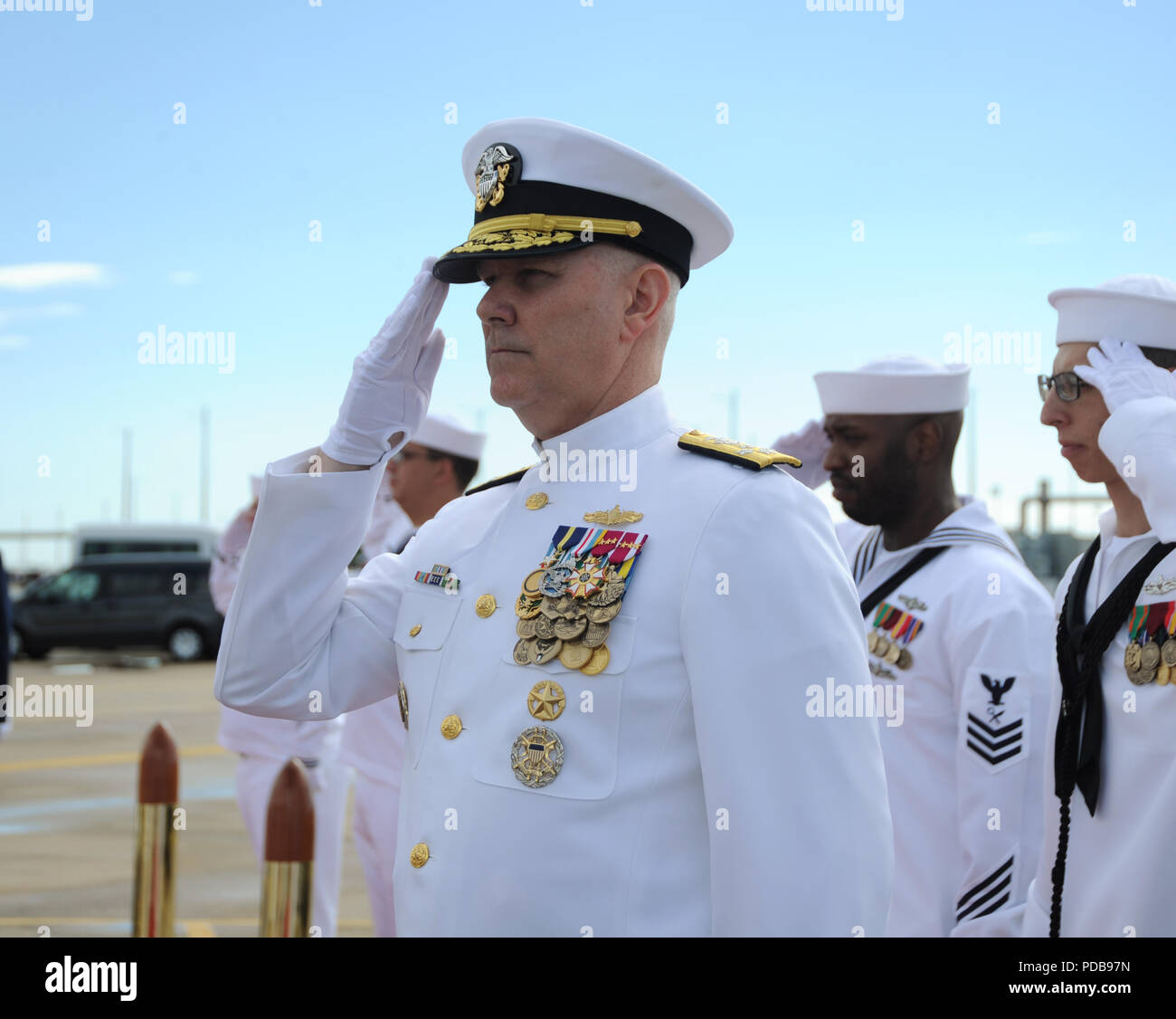 NORFOLK, Va. (Aug. 3, 2018) Adm. Christopher W. Grady, commander of U.S ...