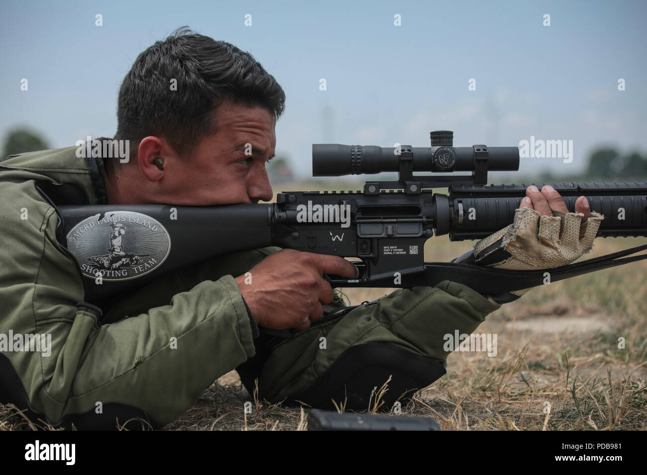Marine corps recruit depot parris island shooting team hi-res stock ...
