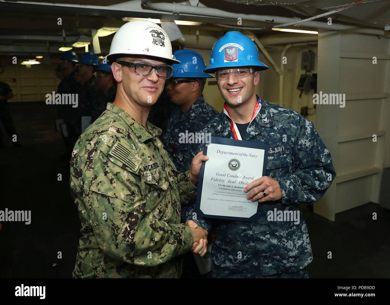 NEWPORT NEWS, Va. (Aug. 2, 2018) Electronics Technician 2nd Class Blake ...