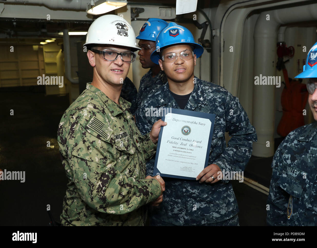 Department of the navy good conduct medal hi-res stock photography and ...