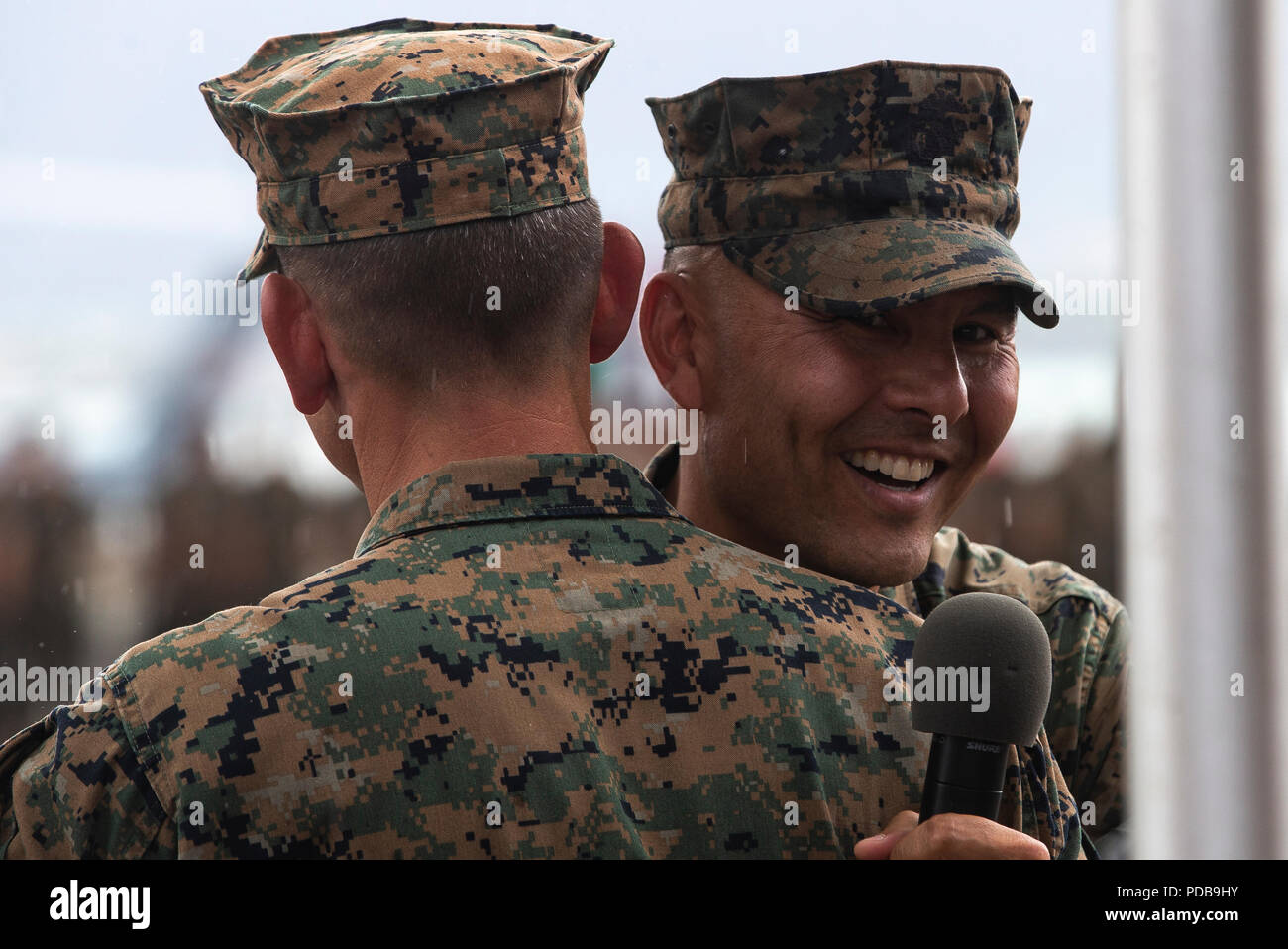 U.S. Marine Corps Col. Stephen Lightfoot, commanding officer, Marine ...