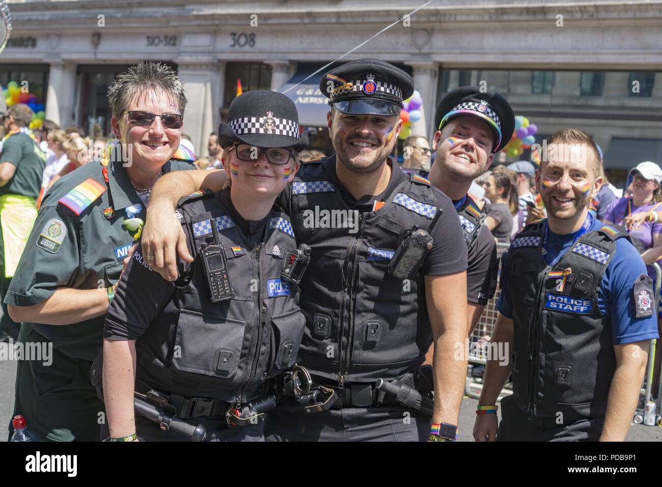 London Pride 2018 Featuring: atmosphere Where: London, United Kingdom ...