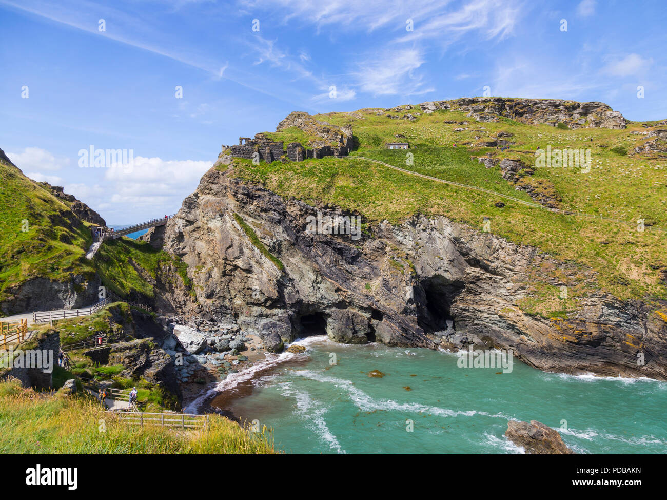 Tintagel castle hi-res stock photography and images - Alamy
