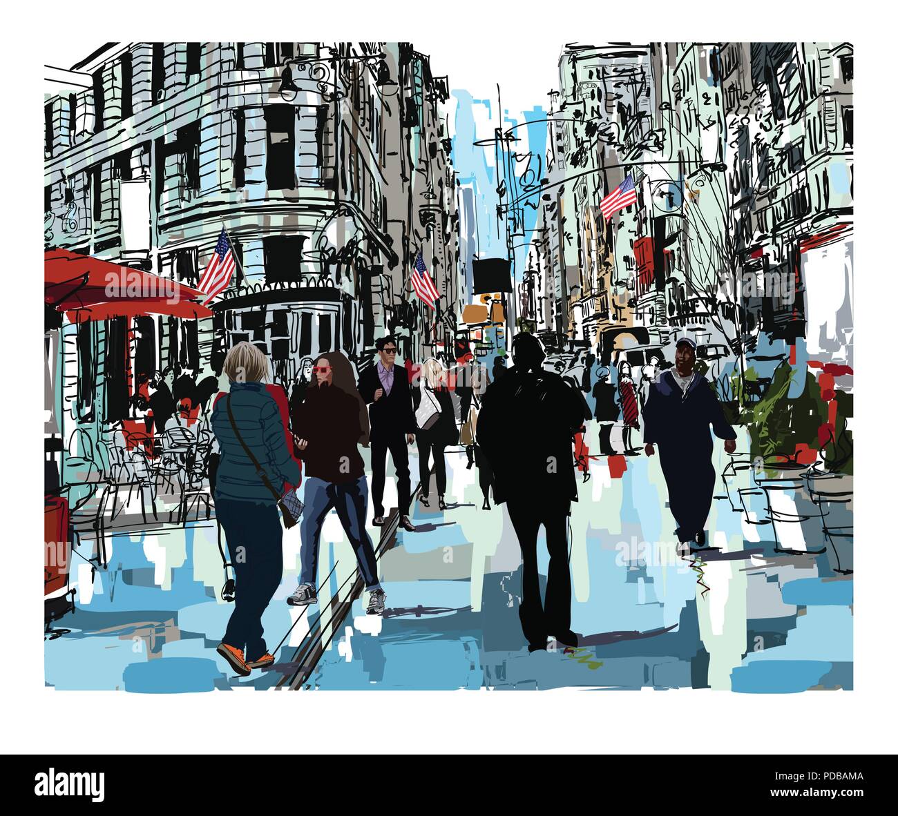 Restaurant facade at soho Stock Vector Images - Alamy