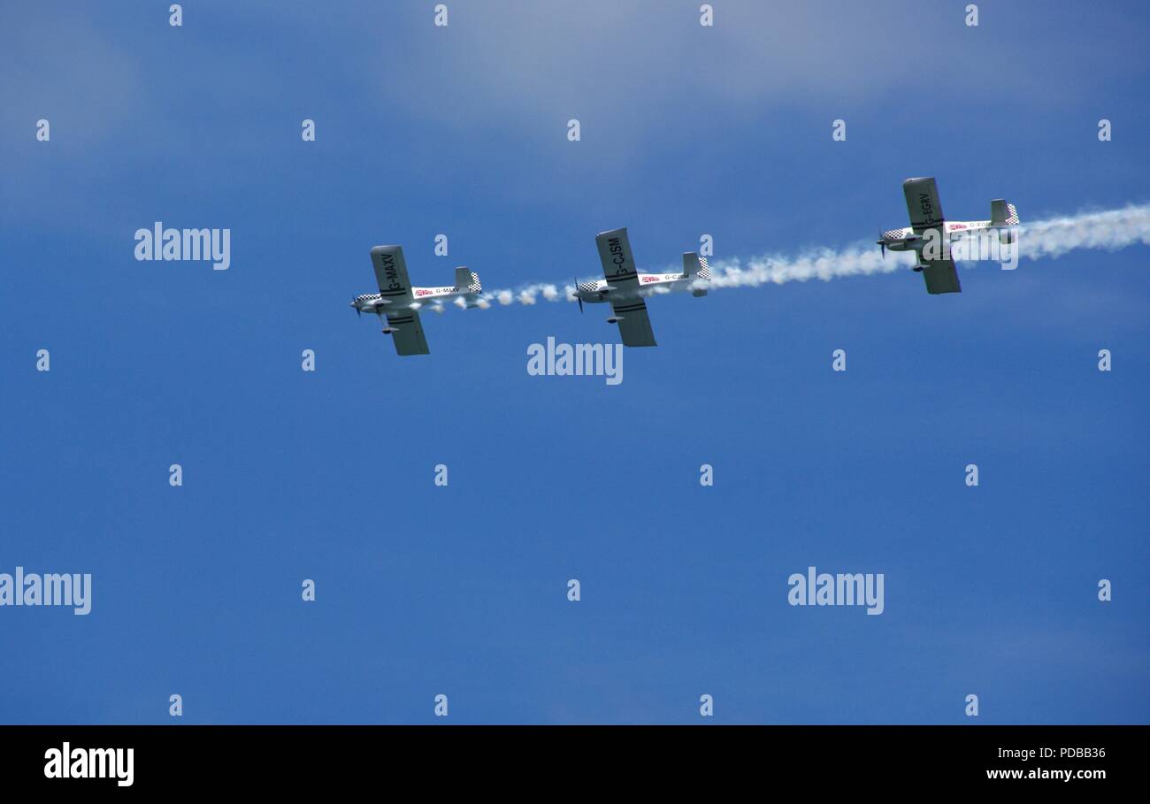Team Raven, Formation Aerobatic Display Team, Flying at Torbay Airshow ...