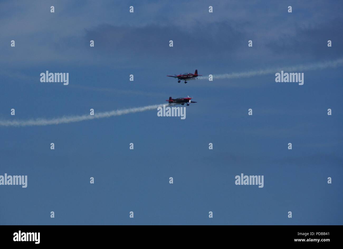 The Blades, Civilian Aerobatic Display Team. Flying at Torbay Airshow ...