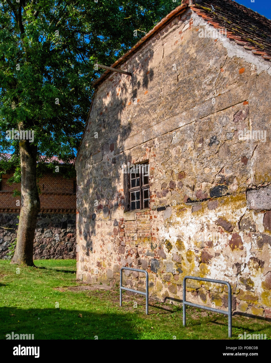 Germany,Stolpe an der Peene, Gutshaus Stolpe Estate. Historic old ...
