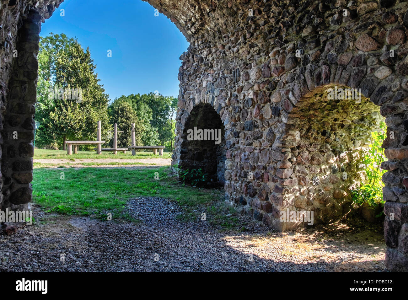 Germany, Stolpe an der Peene. Benedictine Order Monastery. Historic ...