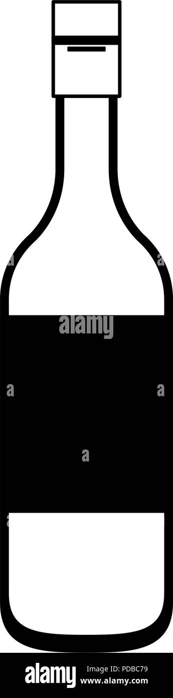 Drink bottle isolated in black and white Stock Vector Image & Art - Alamy