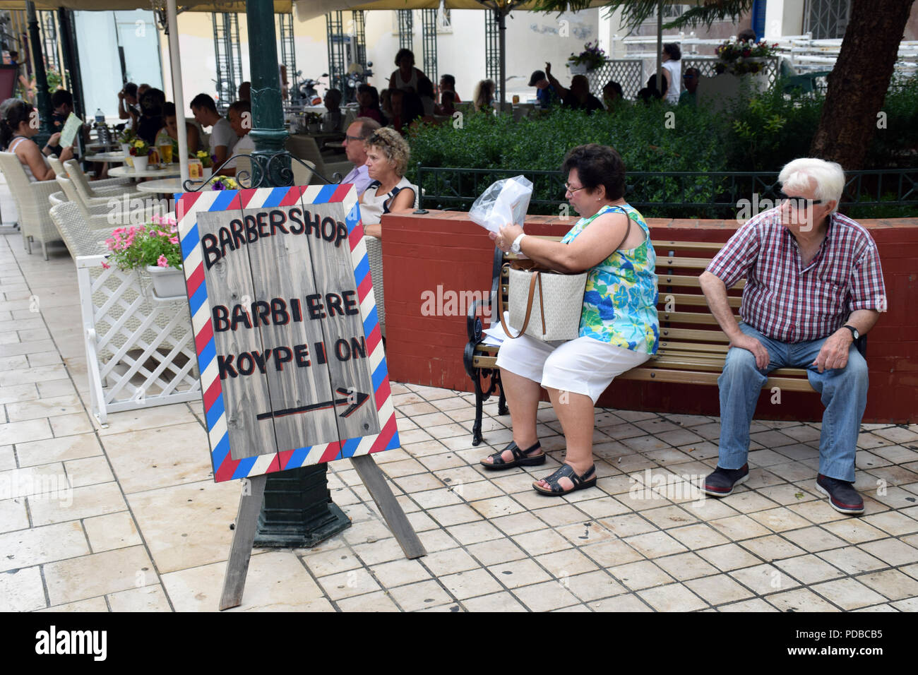 Greece barber hi-res stock photography and images - Alamy