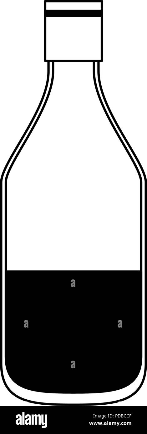 Drink bottle isolated in black and white Stock Vector Image & Art - Alamy